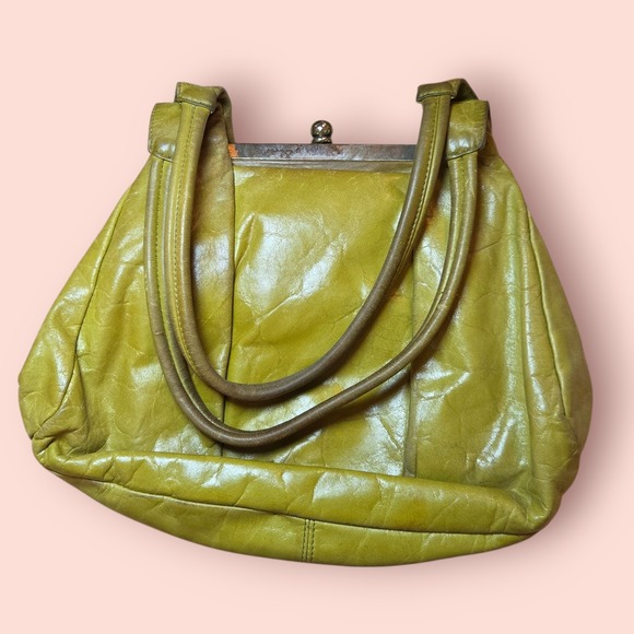 HOBO | Bags | Vintage Hobo International Green Leather Handbag 200s 2 X ...